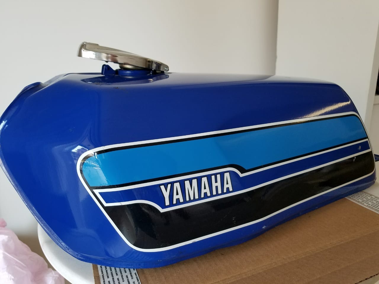YAMAHA RD400 1976 1977 1978 1979 New Never Used Fuel Tank With Chromed ...