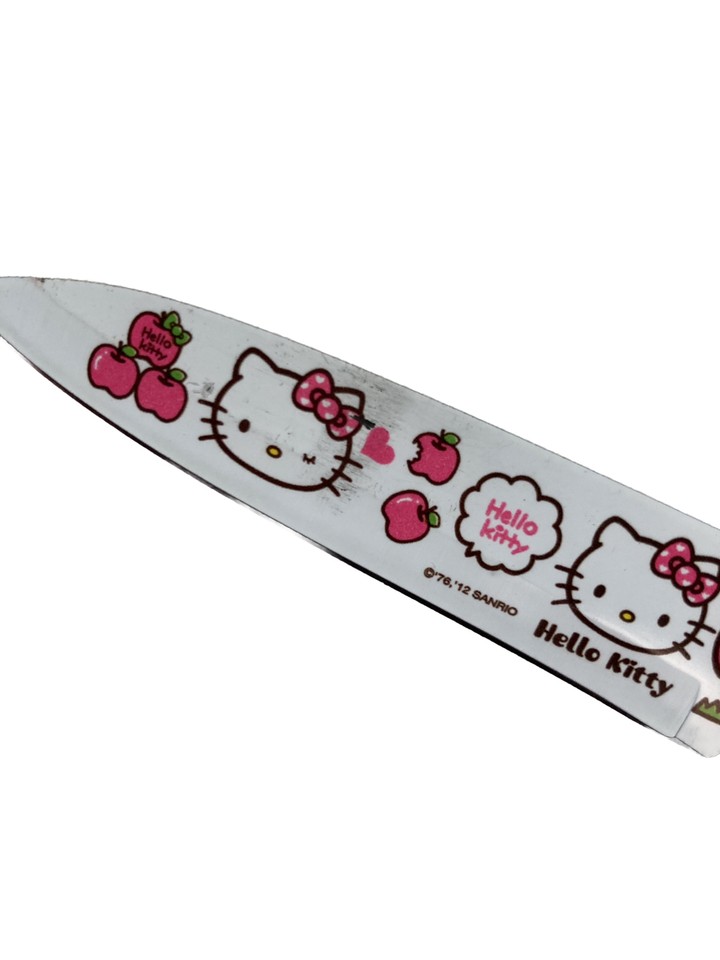 HELLO KITTY STAINLESS STEEL KNIFE, LIGHTWEIGHT CUTTING KNIFE, *DARK ...