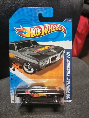 2011 Hot Wheels HW Racing 7/10 '69 Pontiac Firebird T/A 157/244 Black ...