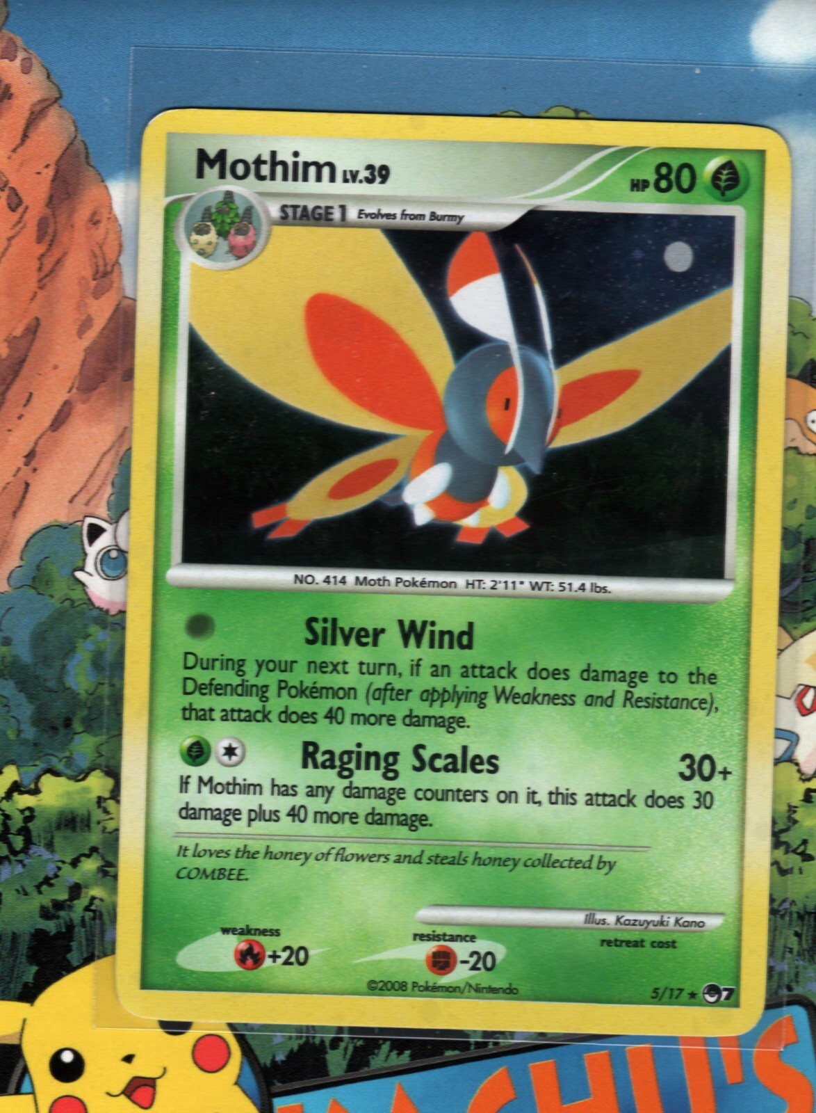 Pokémon TCG - Mothim 5/17 Holo Pop Series 7 Promo Holo LP/NM | eBay