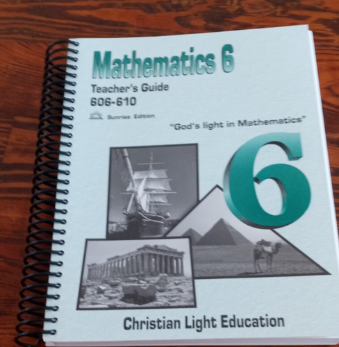 Christian Light Education Math 6 TG 606-610-VERY GOOD condition! | eBay