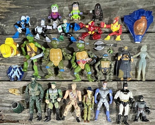 Large Lot Collectible Figures- TMNT, Iron Man, Batman, Robin, Riddler ...