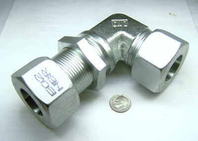 PARKER WSV25ZSCF NEW BULKHEAD UNION 90 ELBOW 25MM S TUBE EO2 24* CONE ...