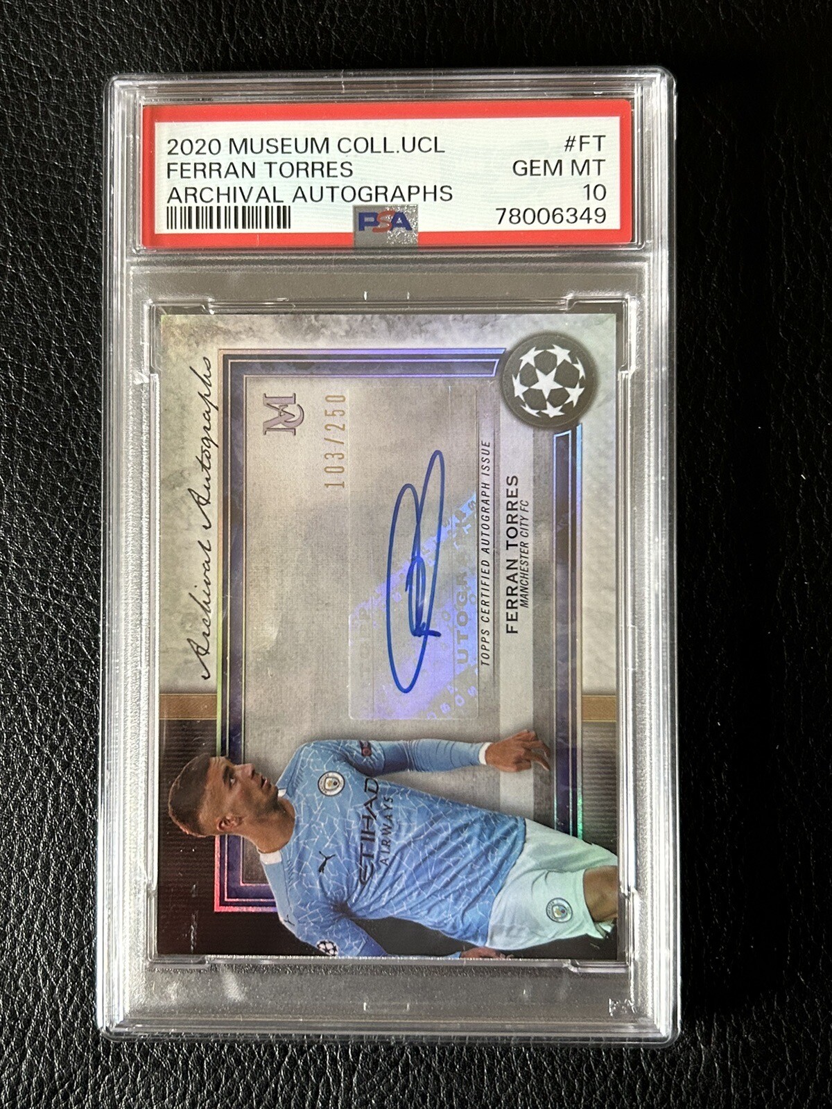 2020-21 Topps Museum Collection UCL - Archival Autographs Ferran Torres #AA-FT /250 (AU) for ...