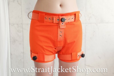 Orange Heavy Lockable Diaper Cover Pants - AntiDiaper Removal Cover ...