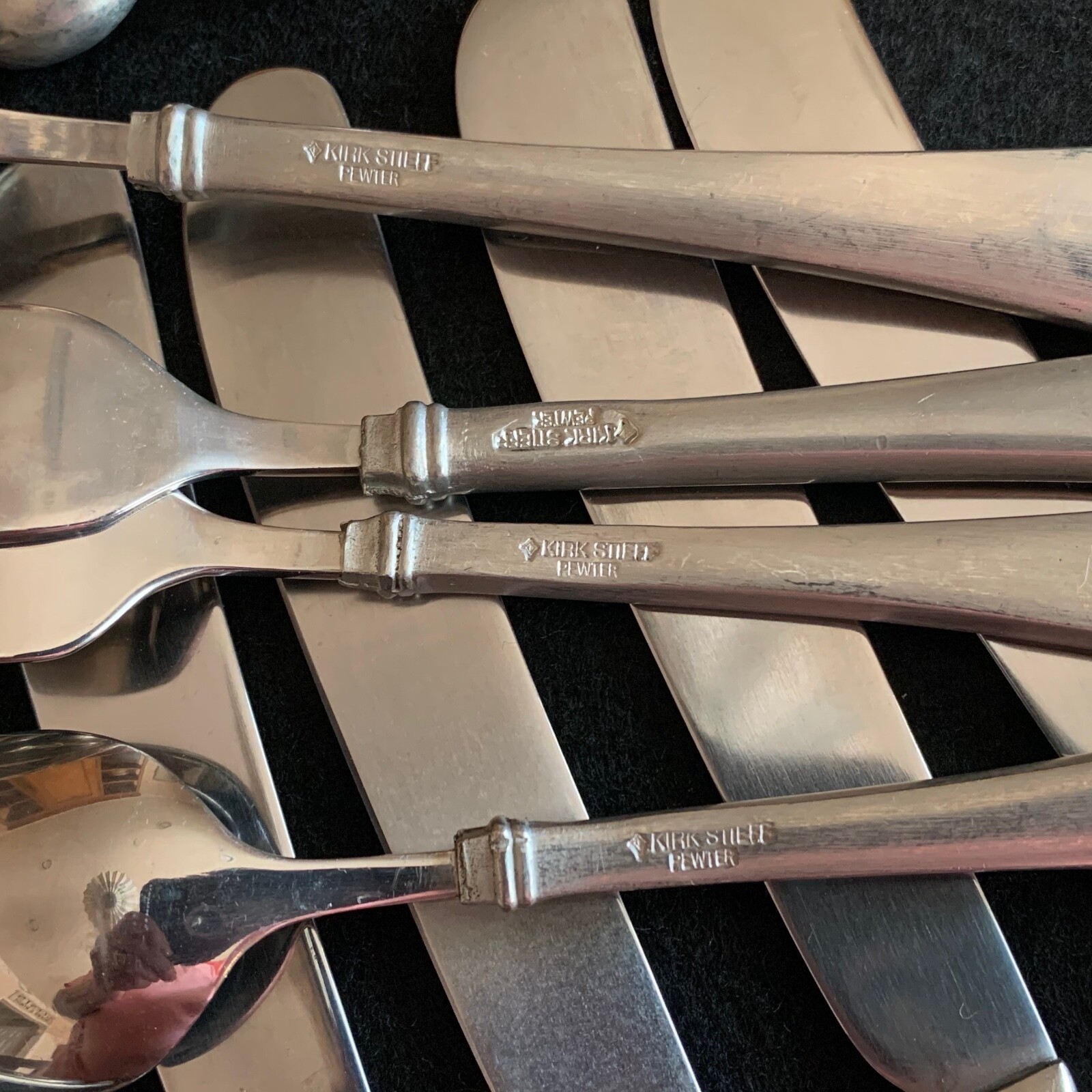 KIRK STIEFF FAIRFIELD PEWTER SATIN FLATWARE SILVERWARE YOU CHOOSE ...