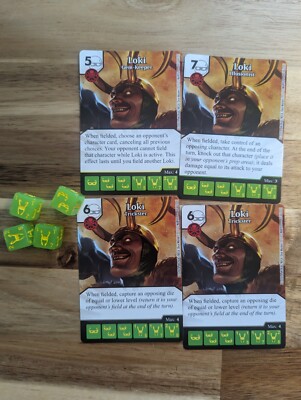 Marvel Dice Masters AvX - Loki - 1R, 1U, 2C + 4 dice | eBay