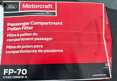 Ford OEM Motorcraft Cabin Air Pollen Dust Filter CV6Z-19N619 FP-70 ...