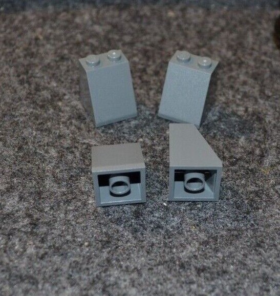 4 ~ 2x2x2 Dark Gray Tall Slope Bricks ~ New Lego Parts ~ | eBay
