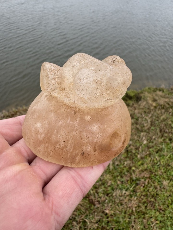 Rare Offering Native American Quartz Carved Popeyed Birdstone Artifact ...