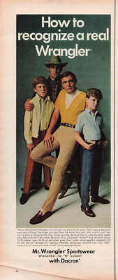 Mr Wrangler Print Ad Clothing Vintage Mens Clothing Advertising ...