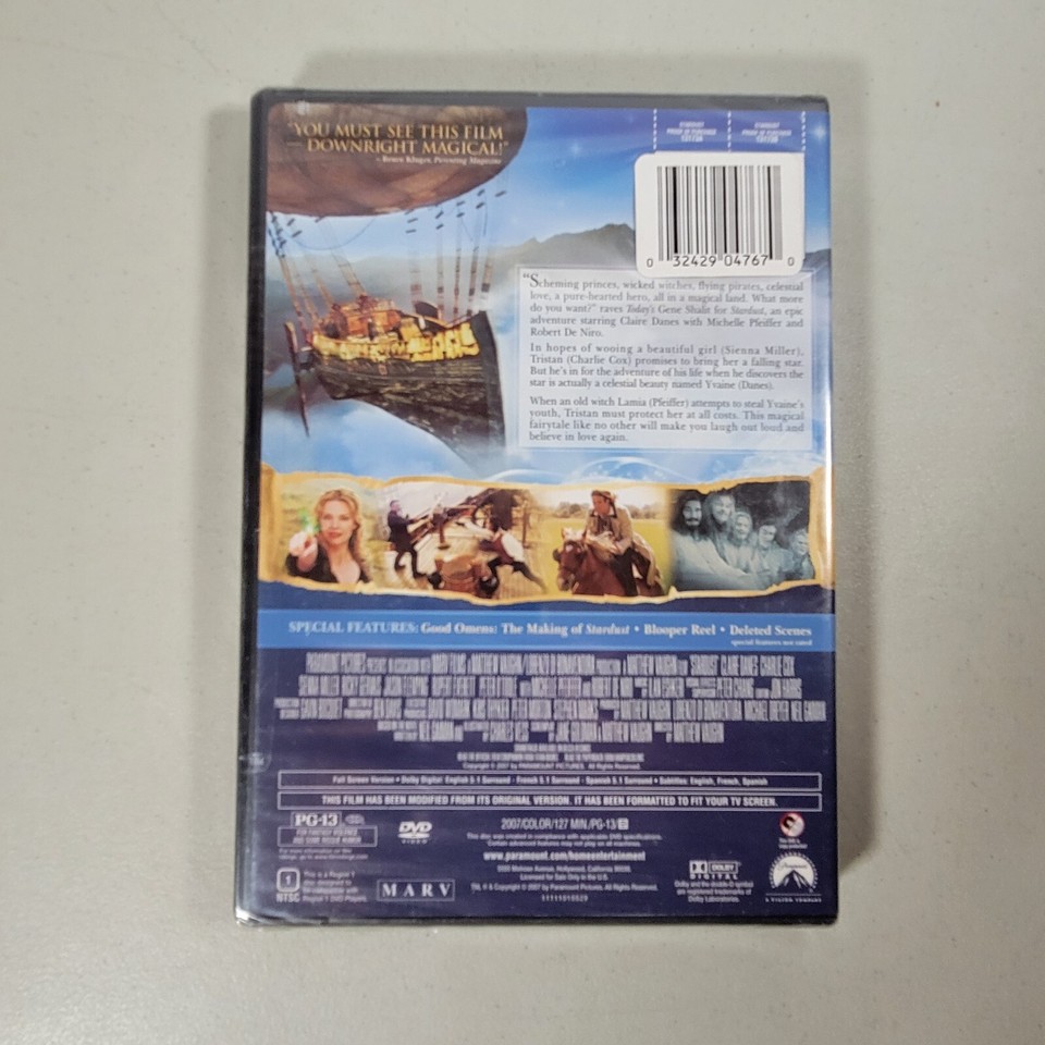 Stardust (DVD, 2007 Full Screen) Claire Danes, Robert De Niro, Michelle ...