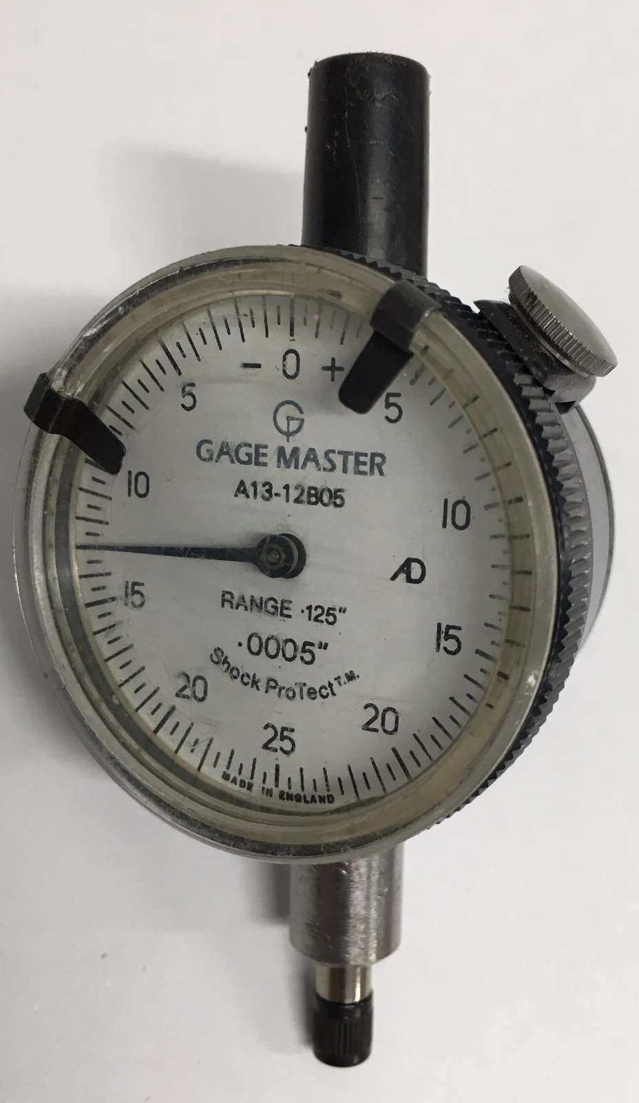 Gage Master A13-12805 Dial Indicator, 0-.125" Range, .0005" Graduation ...