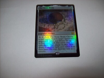 MTG The Stone Brain Promo Pack Foil The Brothers’ War NM Free Shipping ...