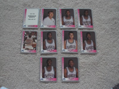 1991-92 BIRMINGHAM BANDITS CBA TEAM SET (10 CARDS) PROCARDS MICHAEL ...