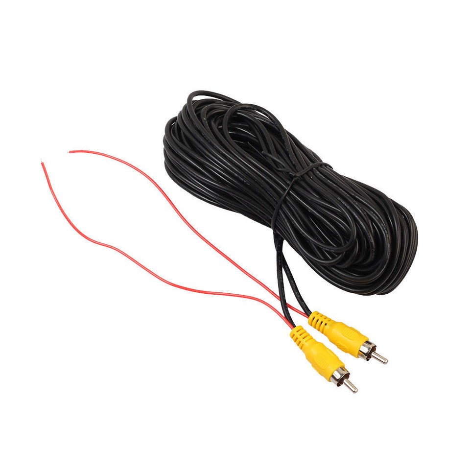 33Ft RCA Reverse Rear View Backup Parking Camera Video Extension Cable ...