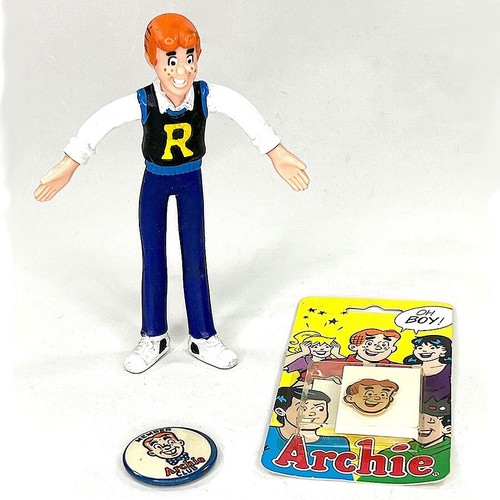 Archie Bendable Figure and 2 Vintage Pins | eBay
