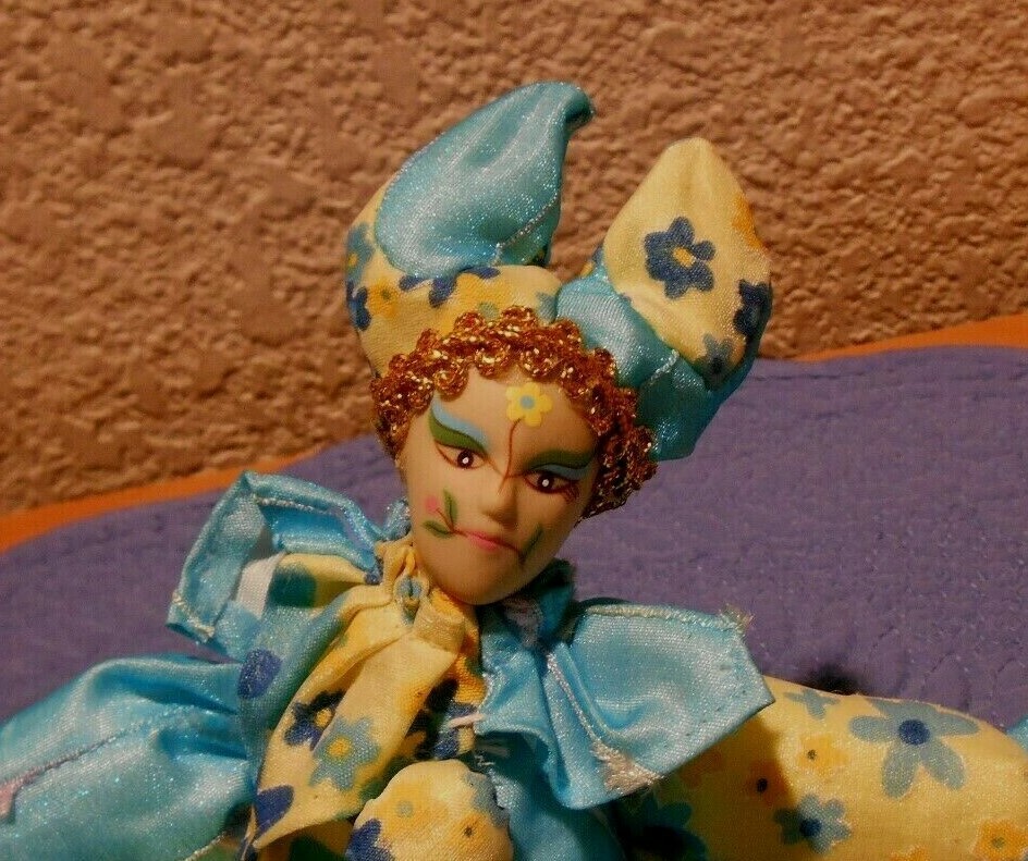 Sugar Loaf Classiques Doll Clown Harlequin Mardi Gras Jester with Tag 8 ...