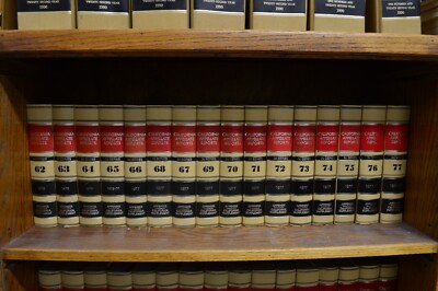 California Appellate Reports 3d Series Law Books 62-77 Movie Props ...