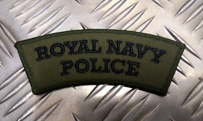 Genuine British Royal Navy RNP Issue OD Shoulder Patch / Badge - Brand ...