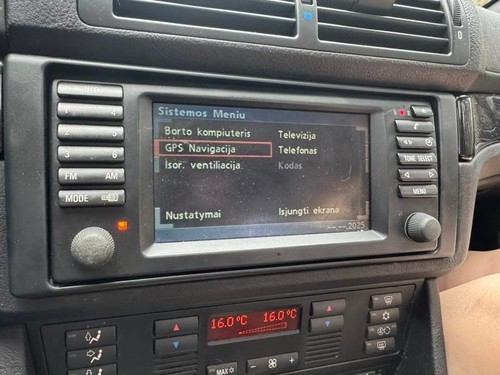 BMW 5 7 Series E39 E38 E53 Board Monitor Navigation Radio Display 16:9 ...