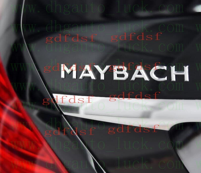 7pc Chrome ABS Rear Trunk Emblem Decal Badge For Mercedes Benz W222 ...