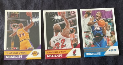 NBA 2K18 SHAQUILLE O’NEAL #2 ,13 & 14 NBA HOOPS 3 CARD LOT MAGIC,LAKERS ...