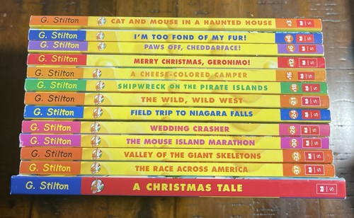 Geronimo Stilton Book Lot 13 Chapter Books Scholastic Adventure Stories ...