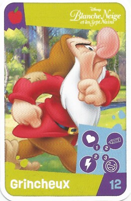 CARTE DISNEY PIXAR. JOUONS REVONS. AUCHAN 2024. BLANCHE NEIGE ...