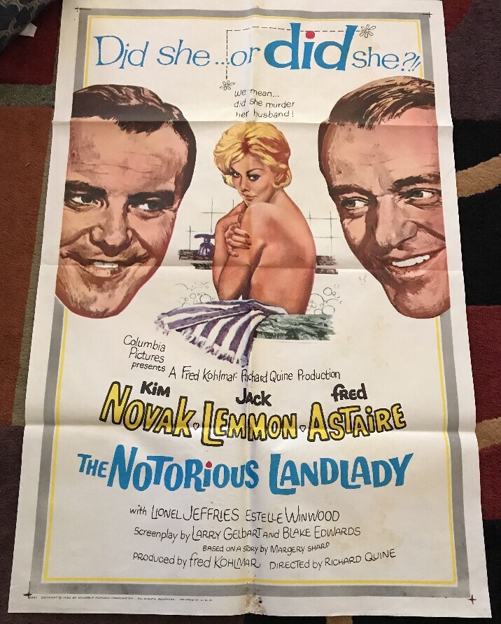 "The Notorious Landlady" Movie Poster (27"X41") | eBay