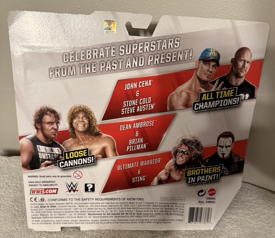 Flyin Brian Pillman & Dean Ambrose WWE Battle Pack Then Now Forever MOC ...