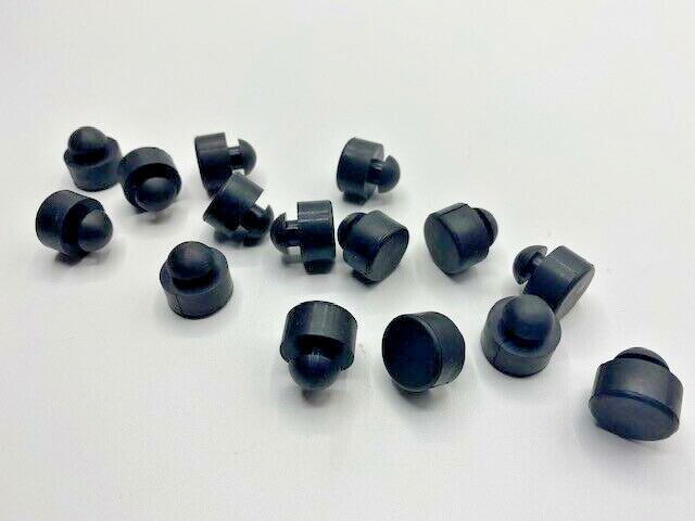 3/8” Tall Rubber Push-In Bumper, Fits 5/16” Hole X 5/8” OD (15 Pieces ...