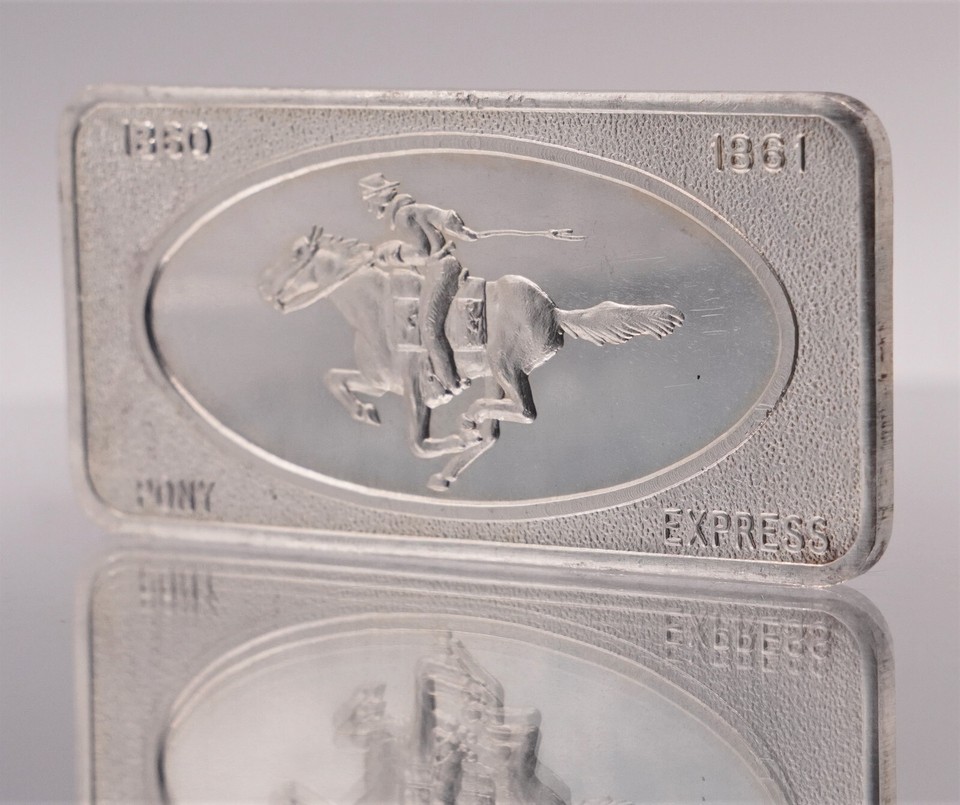 Patrick Mint San Francisco Pony Express RARE 1oz 999 FINE Silver art ...