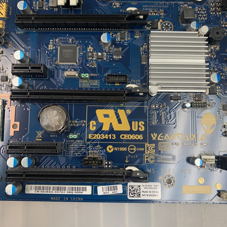 ALIENWARE MS-7862 VER: 1.0 MOTHERBOARD (MBG32) 0XJKKD - FOR PARTS | eBay