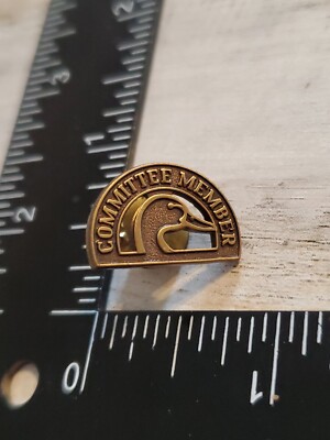 VINTAGE Committee Member Ducks Unlimited Collectible Lapel Pin Duck ...