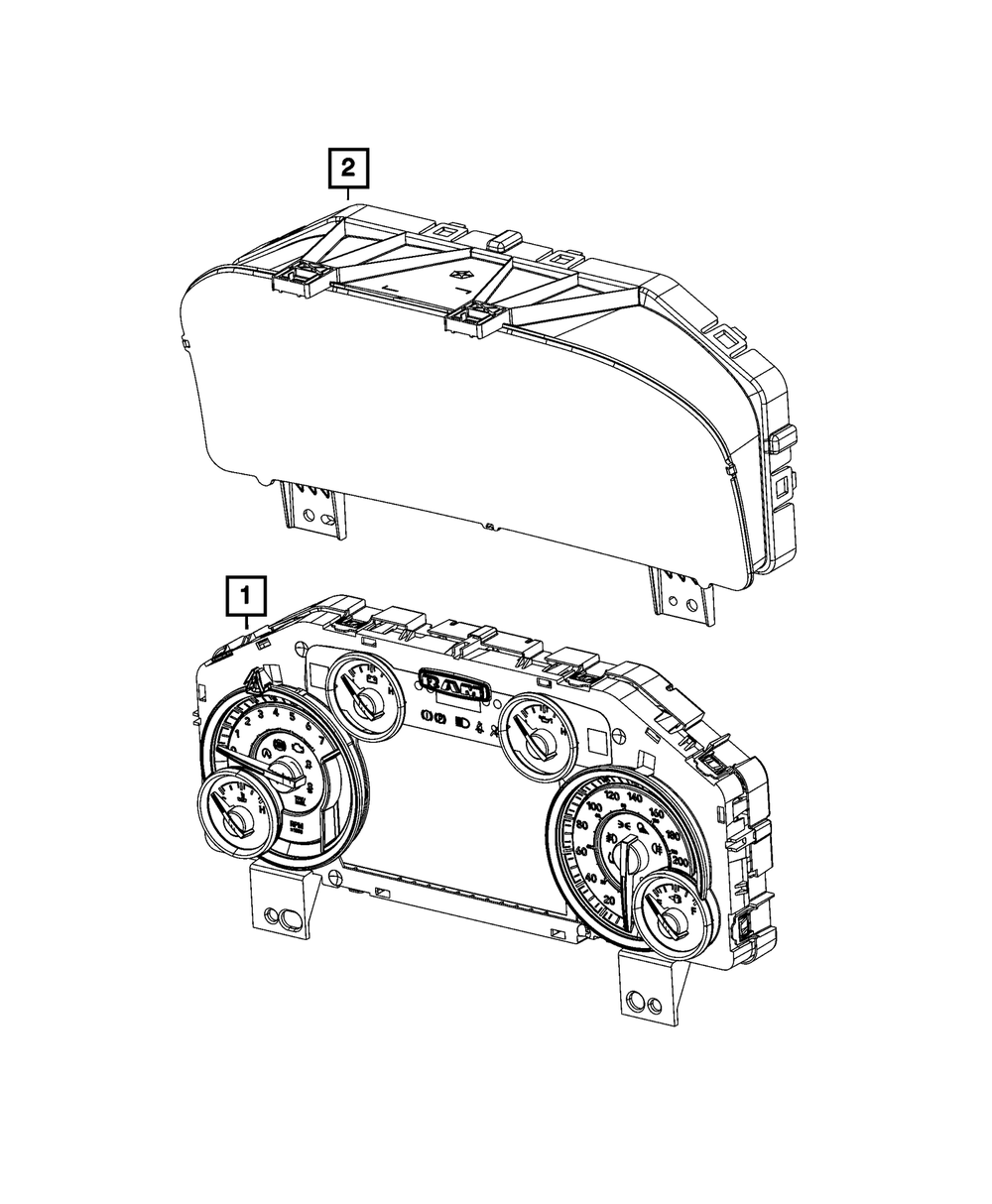 Instrument Cluster Lens Gasket-ST, VIN: L Mopar 68259703AA for sale ...