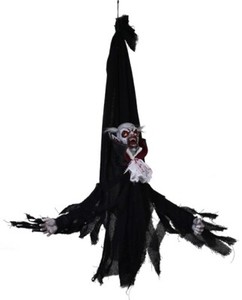 100cm Animated Hanging Vampire Movement Sound & Light Halloween ...