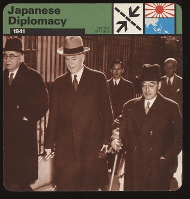 Japanese Diplomacy Edito Service Card Second World War II Politics ...