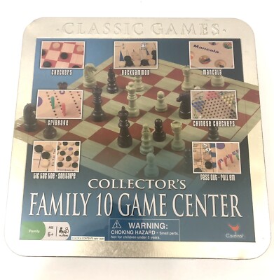 NEW Collector's Family 10 Game Center Classic Board Game Set Factory ...