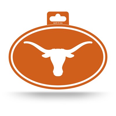 Texas Longhorns Oval Decal Sticker Full Color NEW 3x5 Inches Free Ship ...