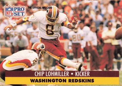 Chip Lohmiller 1991 Pro Set #320 Washington Redskins | eBay