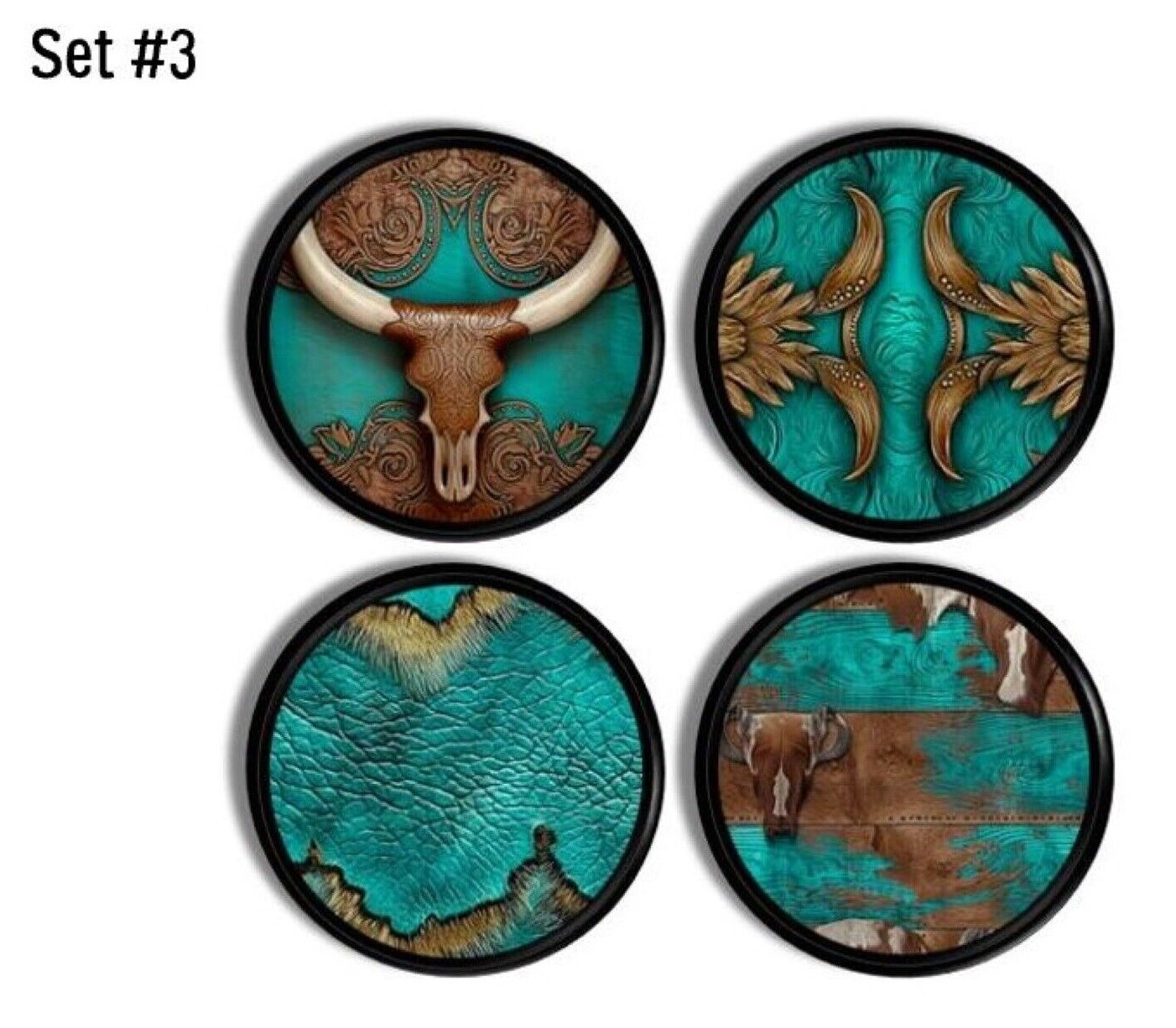 Southwestern Turquoise Cowgirl Cabinet Knobs Country Western Drawer ...