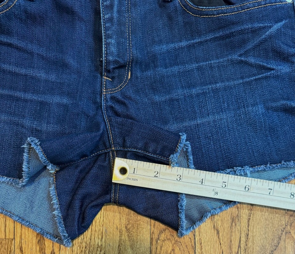 Gap 1969 Maddie Size 30 Summer Cut Offs Womens Dark Wash Denim Jean ...