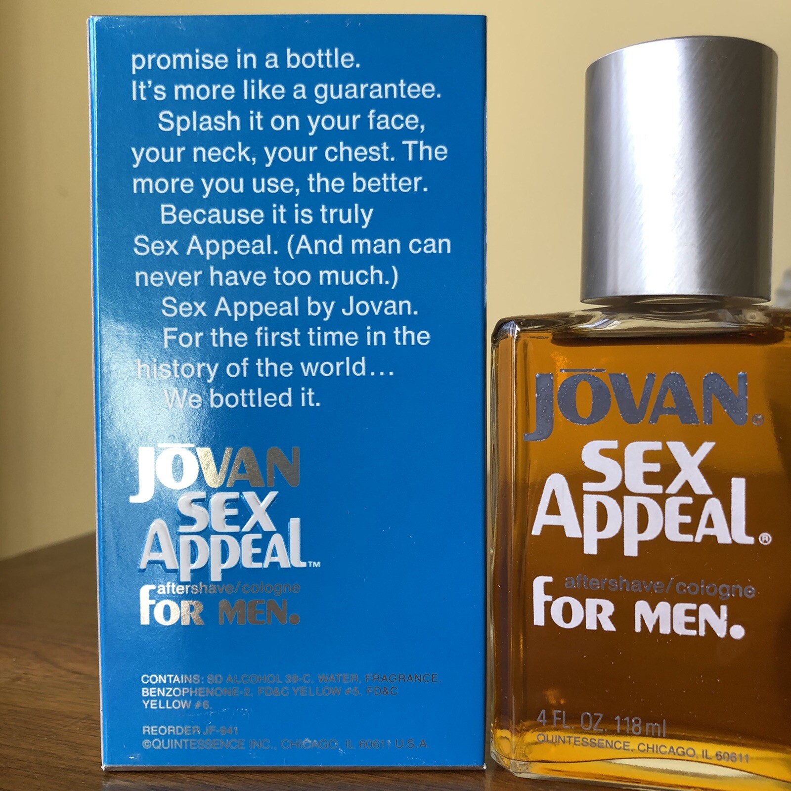Vintage New JOVAN SEX APPEAL Aftershave Cologne 4 FL OZ Old Stock ...