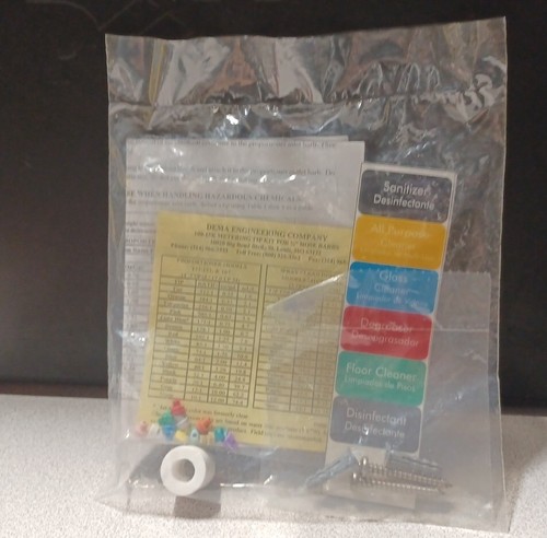 Dema Blend Center Metering Tip Kit-Hose Barb Size 1/4" 100-15k Kit 14pc ...