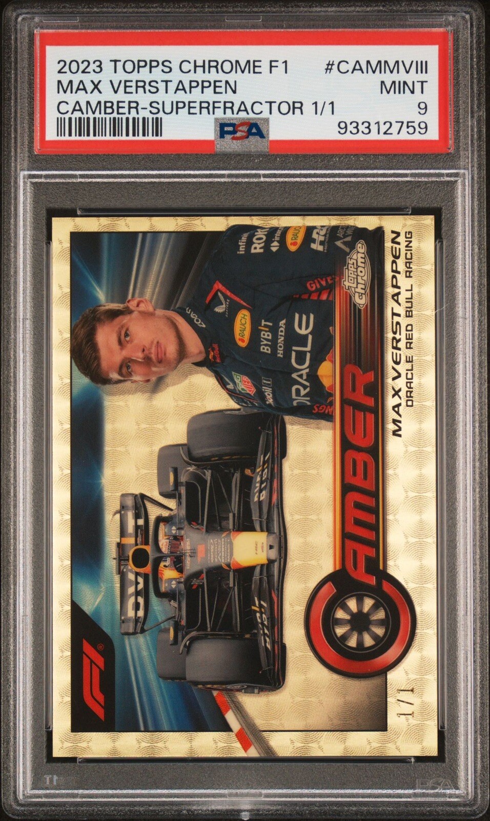 2023 Topps Chrome Formula 1 - Camber Superfractor #CAM-MV Max ...