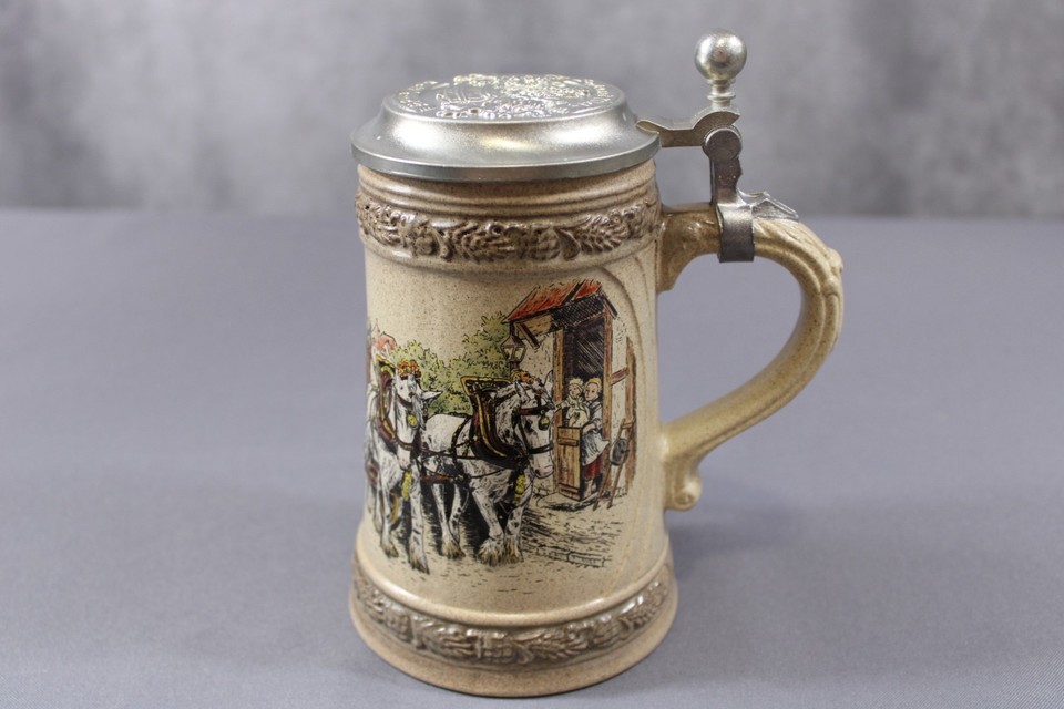 Vintage Domdesign West Germany Beer Stein Mug Cup Pewter Lid Zinn | eBay