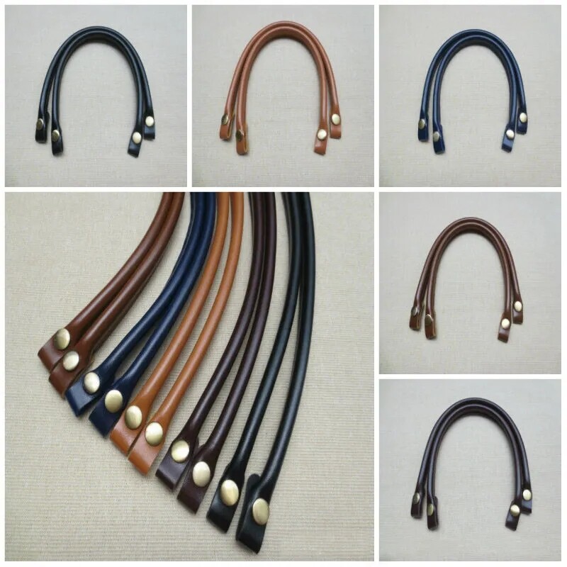 1pair Leather Bag Handles Replacement Shoulder Bag Handbag Tote Bag ...