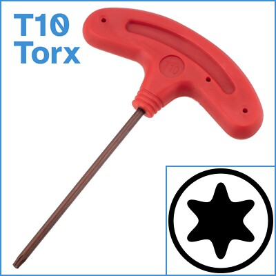 T10 Torx Key Driver Wrench T Handle Tightening Allen Tool Screwdriver T ...