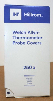 250 Box Hillrom Welch Allyn Thermometer Probe Covers 05031 SureTemp 690 ...